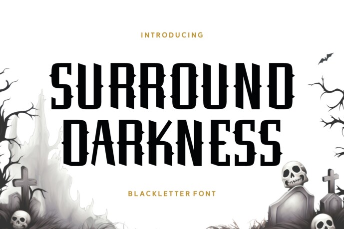 Surround Darkness Font - Free Font