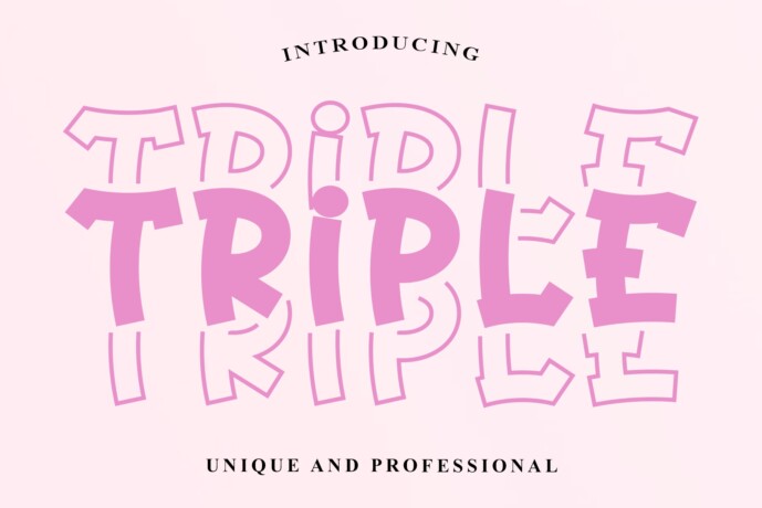 Triple Font - Free Font