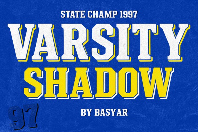 Varsity Shadow Font - Free Font