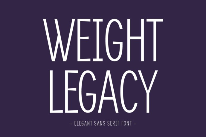 Weight Legacy Font - Free Font