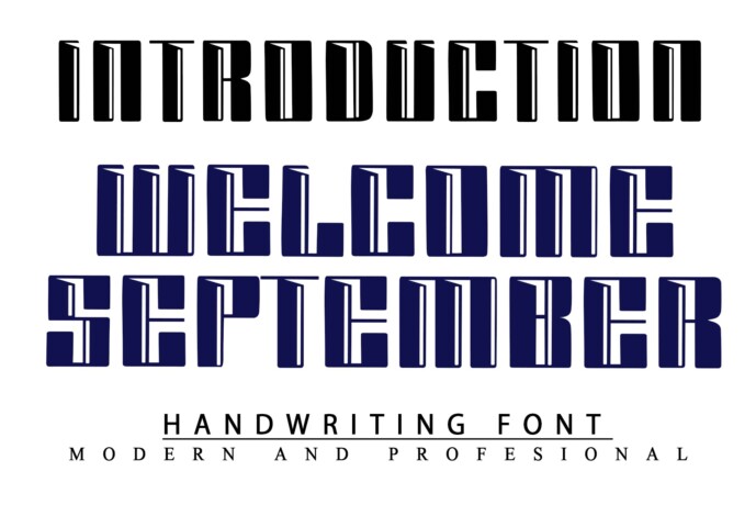 Welcome September Font - Free Font