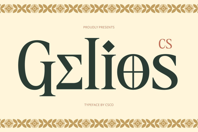 Gelios – Greek Font - Free Font