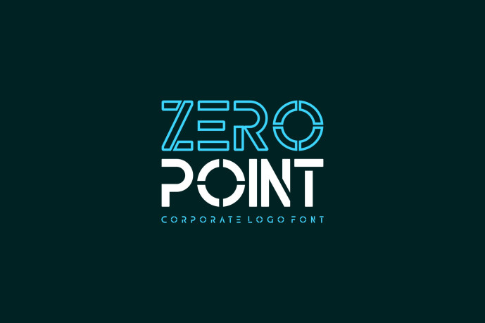 Zero Point - Corporate Logo Font - Free Font