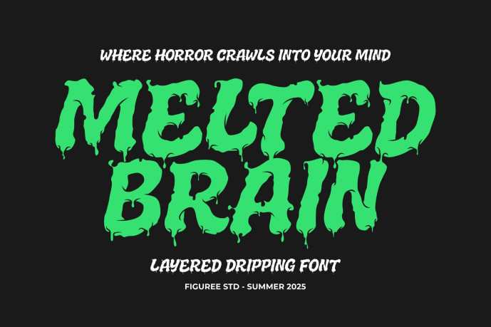 Melted Brain Font - Free Font