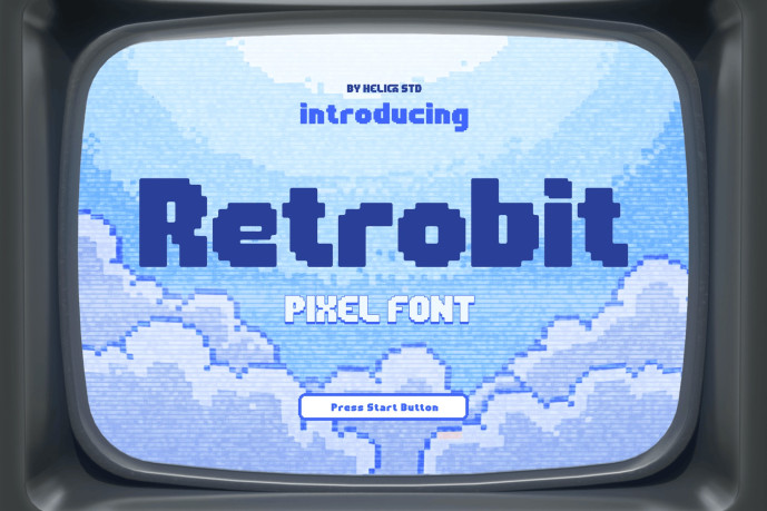 Retrobit Pixel Font - Free Font