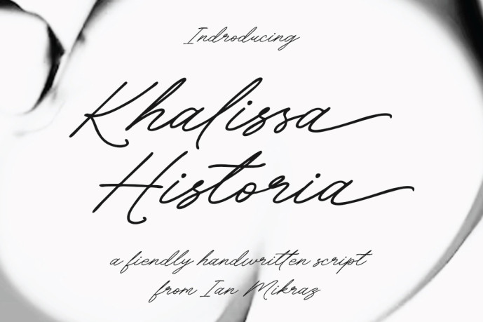 Khalissa Historia - A Signature Script - Free Font