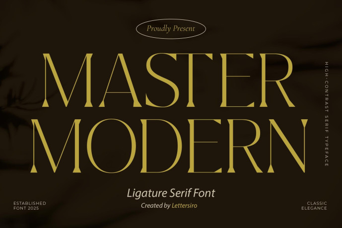 Master Modern - Ligature Serif Font - Free Font
