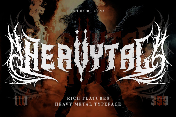 Heavytal - Heavy Metal Font - Free Font