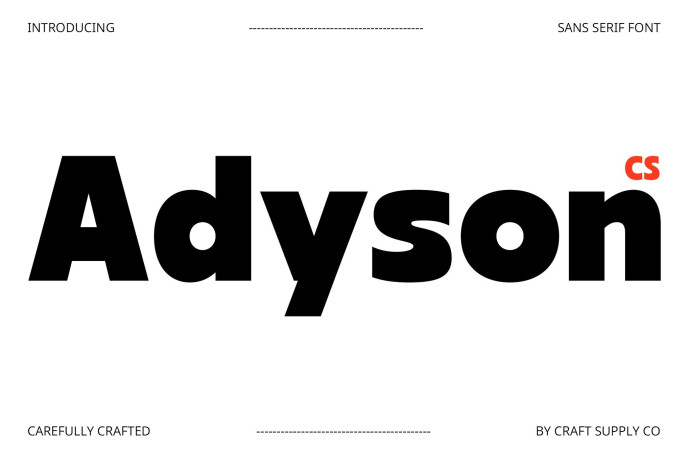Adyson Bold Font - Free Font