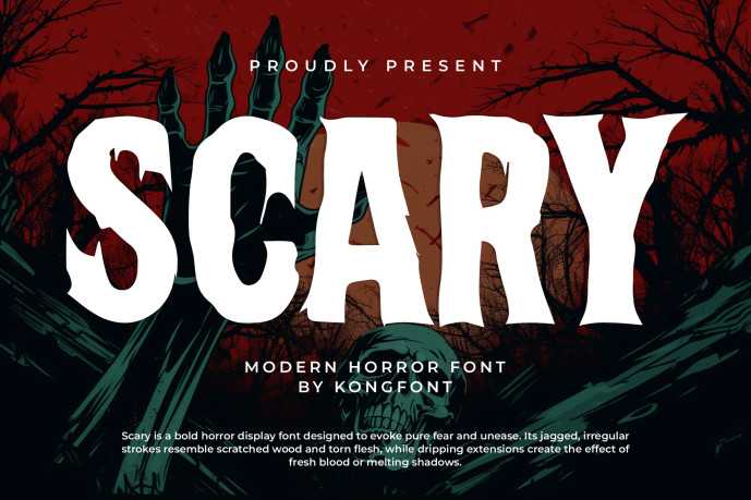 Scary – Modern Horror Font - Free Font