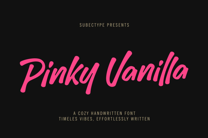 Pinky Vanilla Font - Free Font