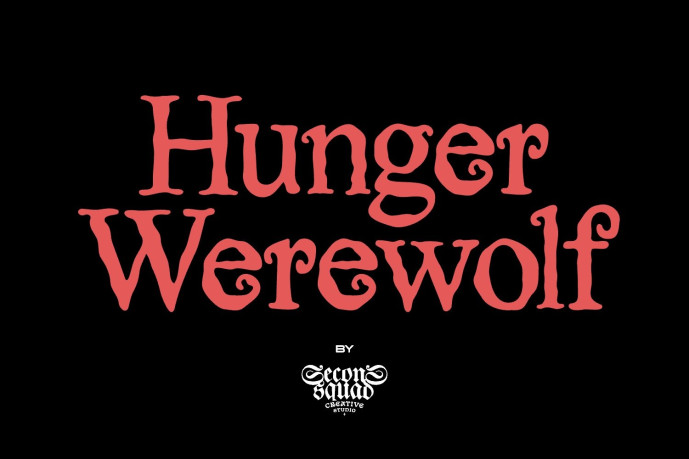 Hunger Warewolf Font - Free Font