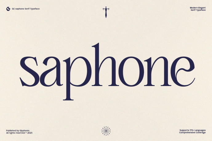 Saphone - Sophisticated Serif - Free Font