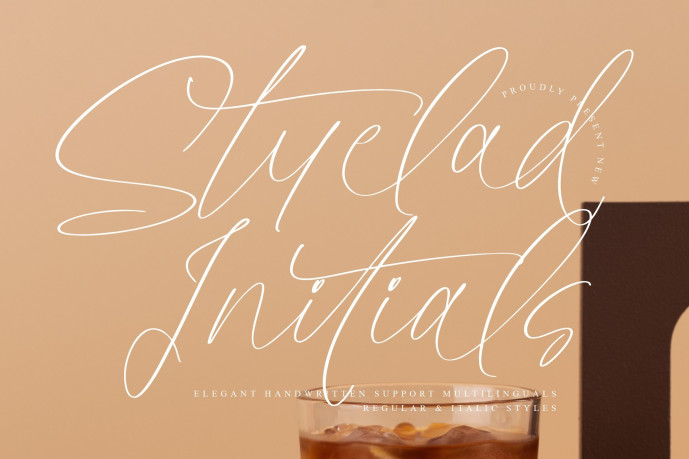 Styelad Initials Handwritten Font - Free Font