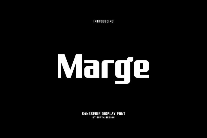 Marge Sans Serif Display Font - Free Font