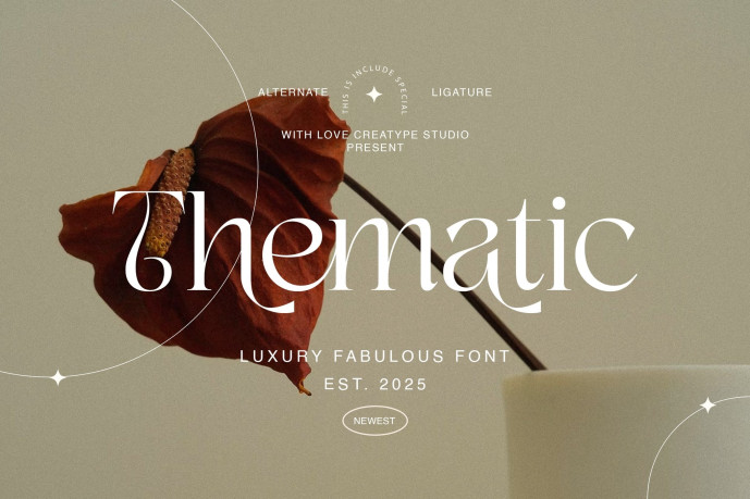 Thematic Luxury Display Serif - Free Font