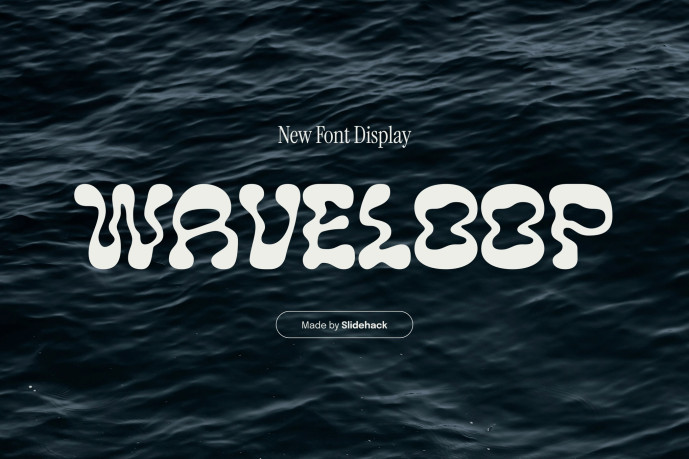 Waveloop - Wavy Display Font - Free Font