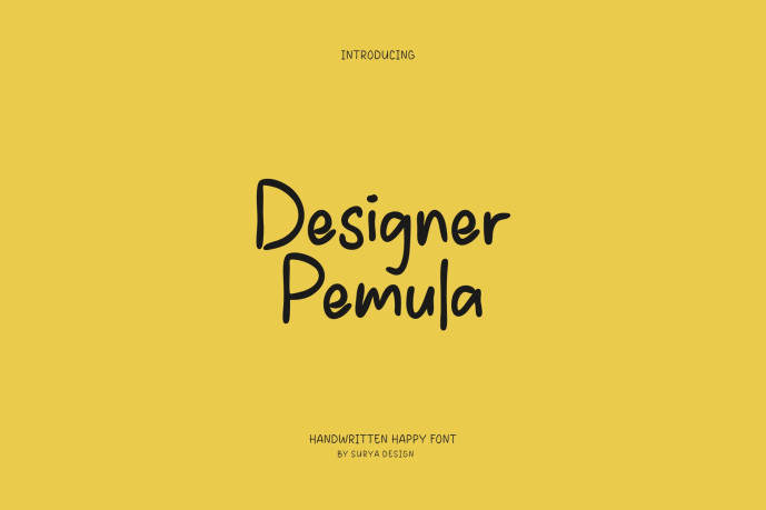 Designer Pemula Font - Free Font