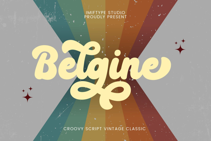 Belgine Groovy Script Font - Free Font