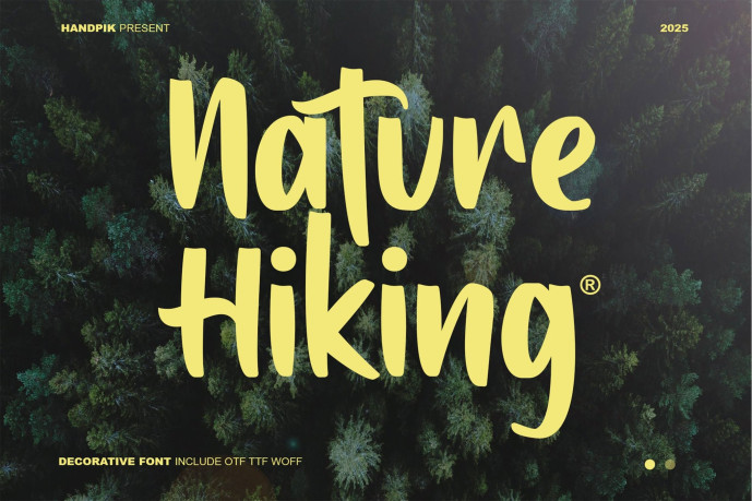 Nature Hiking Font - Free Font