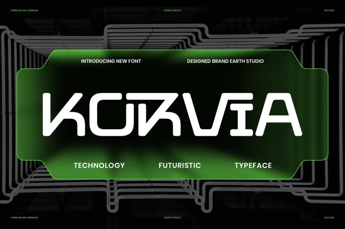 Korvia Futuristic Font - Free Font