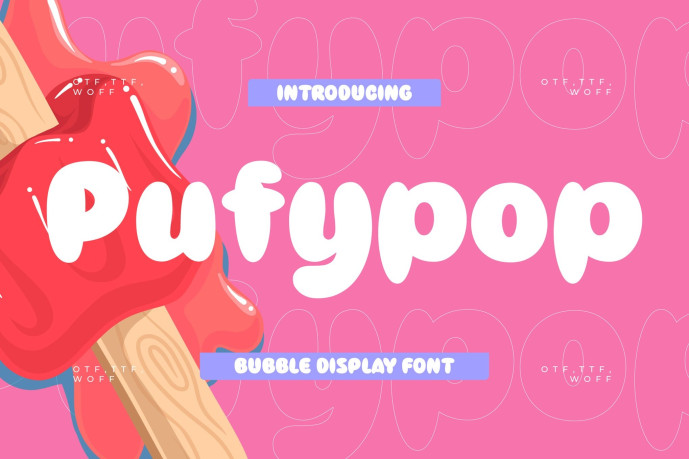Pufipop Bubble Display Font - Free Font