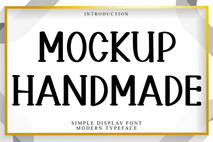 Mockup Handmade Font - Free Font