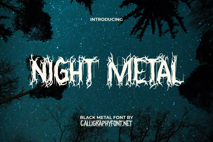 Night Metal Font - Free Font