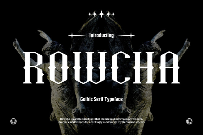 Rowcha - Rock Gothic Serif - Free Font