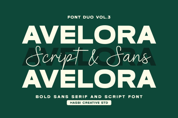 Avelora - Elegant Script & Sans Font - Free Font