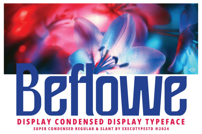 Beflowe - Condensed Display - Free Font