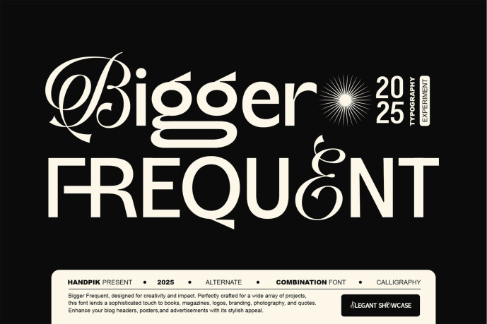 Bigger Frequent Font - Free Font