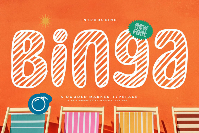 Binga Doodle Font - Free Font