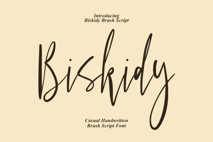 Biskidy - Casual Script Font - Free Font
