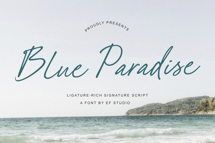 Blue Paradise Font - Free Font