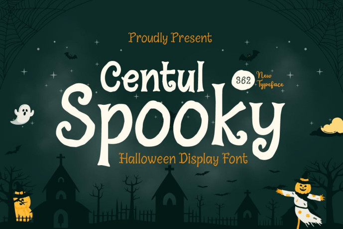 Centul Spooky - Halloween Font - Free Font