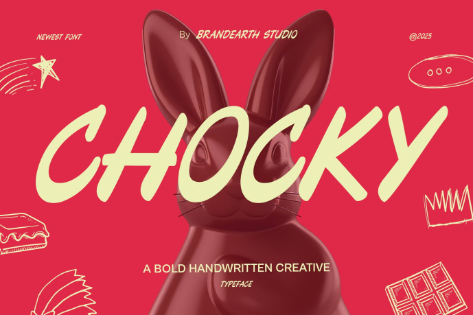 Chocky Bold Handwritten Font - Free Font