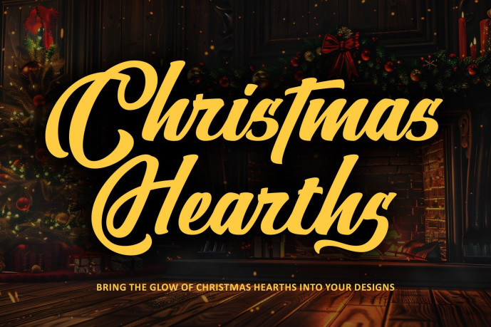 Christmas Hearths Script Font - Free Font