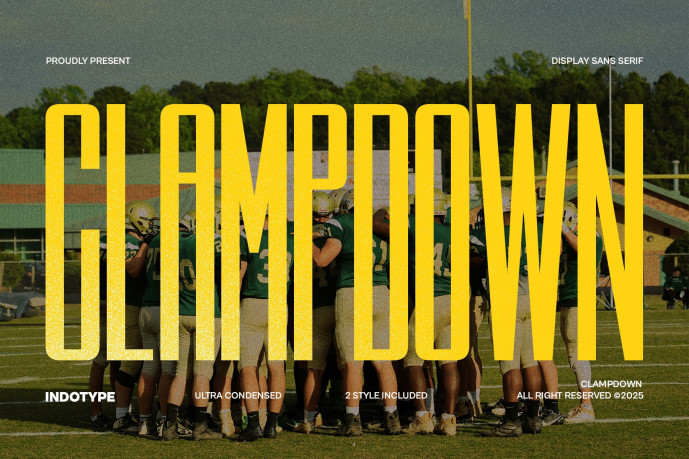 Clampdown Sans Serif Font - Free Font