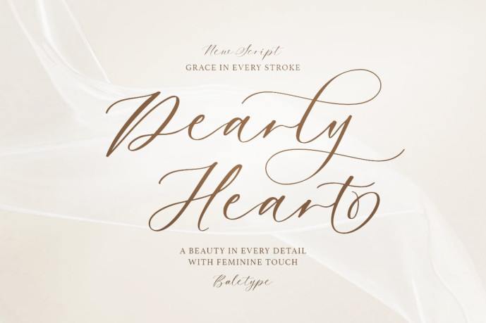 Dearly Heart Script Font - Free Font