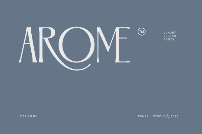 Arome Elegant Corporate Logo - Free Font