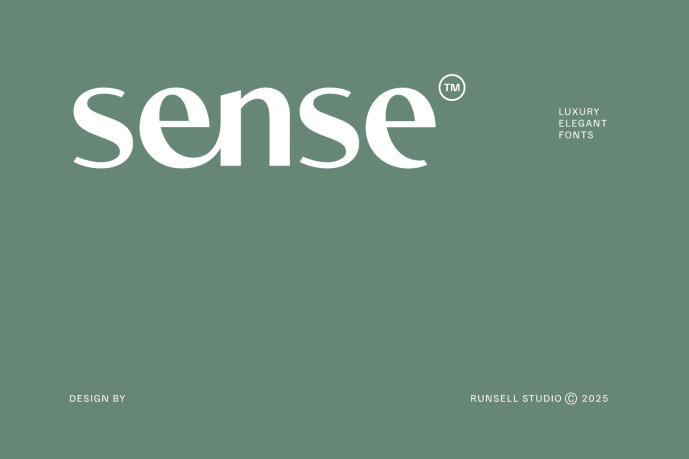 Sense Elegant Corporate Logo - Free Font