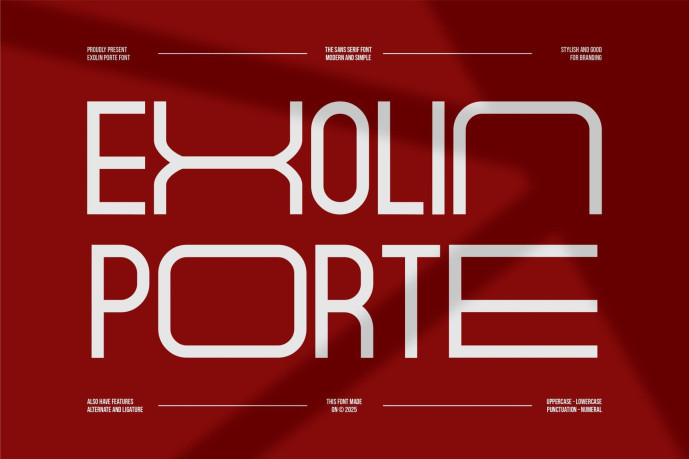 Exolin Porte Sans Serif Font - Free Font
