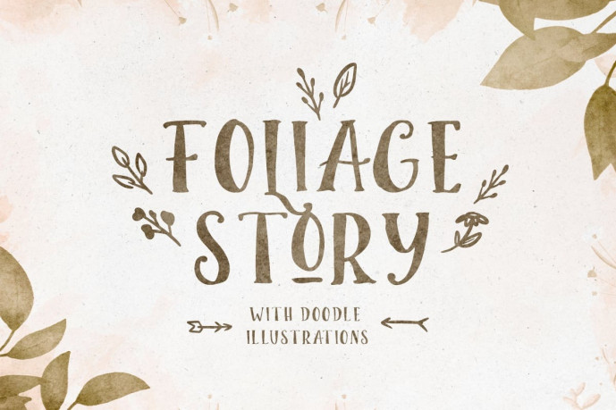 Foliage Story Doodle Font - Free Font