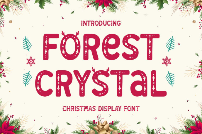 Forest Crystal Display Font - Free Font