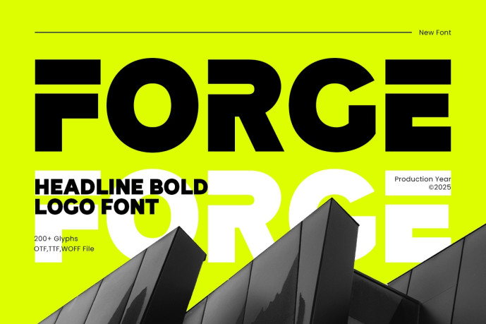 Forge - Headline Bold Logo Font - Free Font