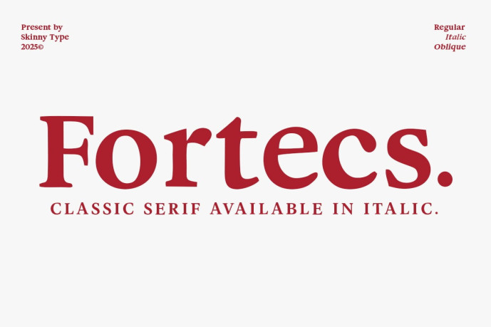 Fortecs Serif Font - Free Font