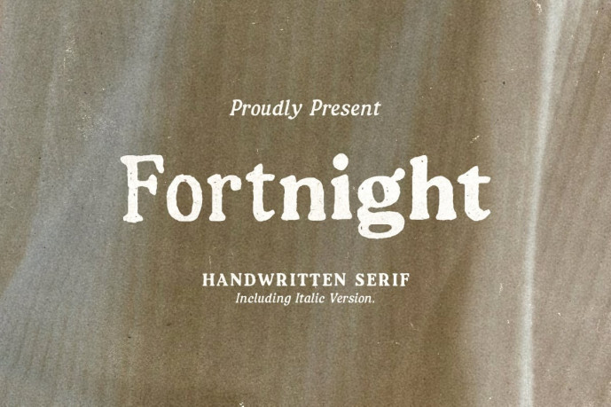 Fortnight Handwritten Serif Font - Free Font