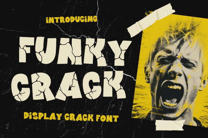 Funk Crackle Display Crack Font - Free Font
