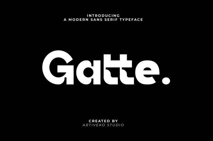 Gatte - Modern Logo Font - Free Font